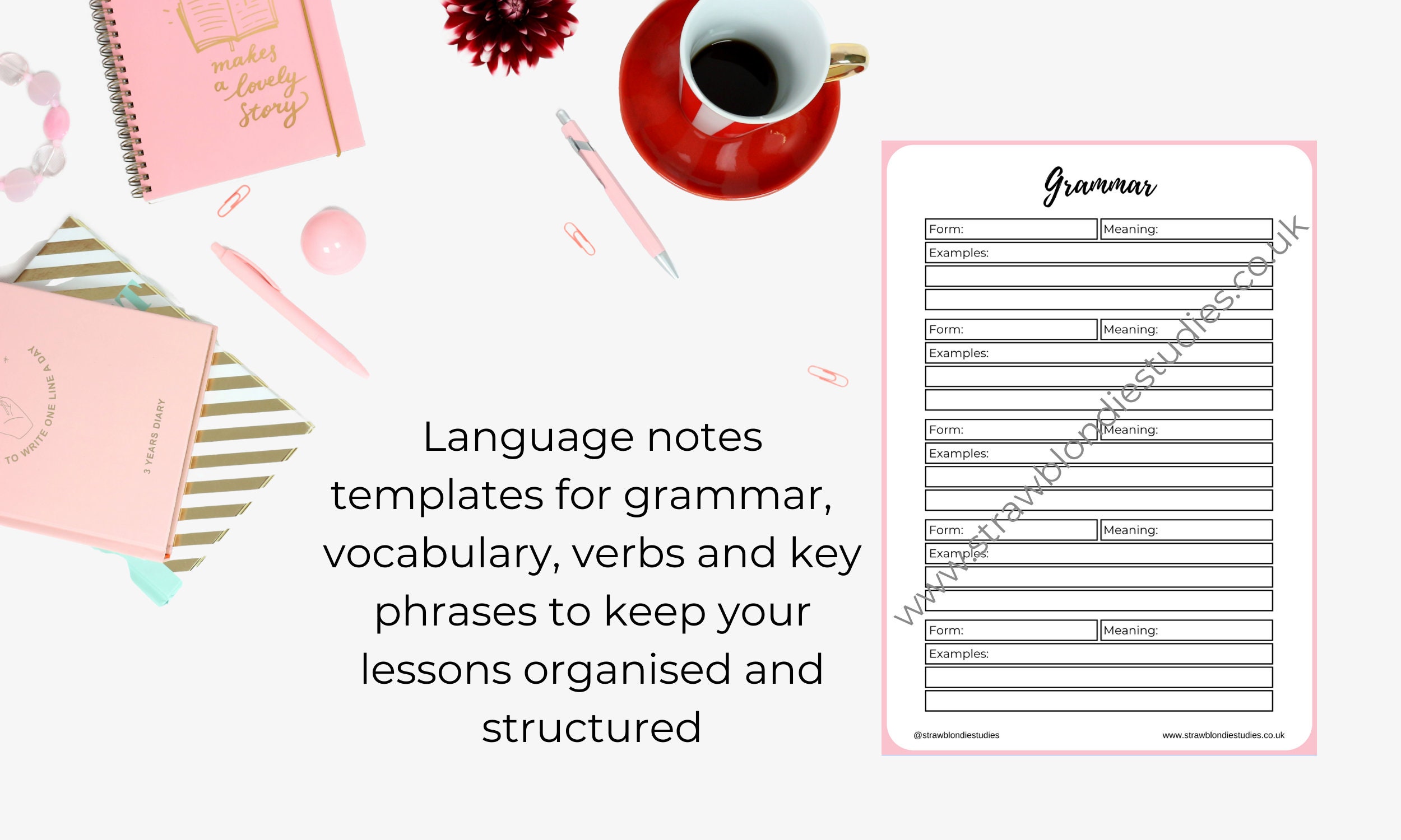 Language Study Planner Language Learning Printable Printable - Etsy UK