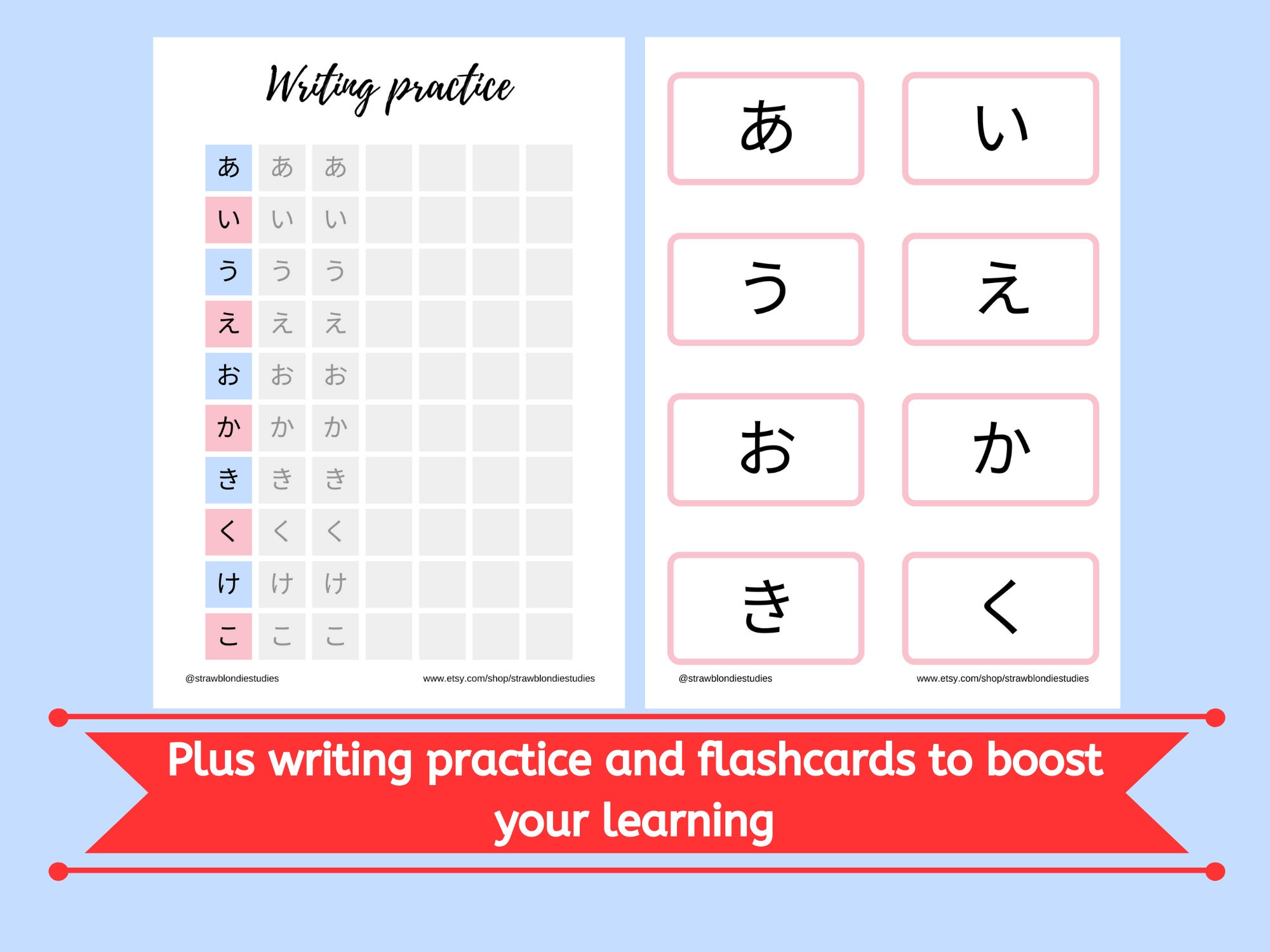 Learn Japanese Hiragana Printable Workbook Learn Japanese - Etsy UK