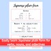 Japanese Plain Form Reference Poster Printable - Etsy