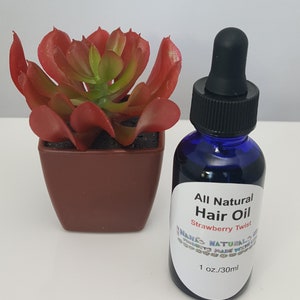 Strawberry Twist Hair Oil, Organic Blend, Natural Hair Serum (1oz or ...