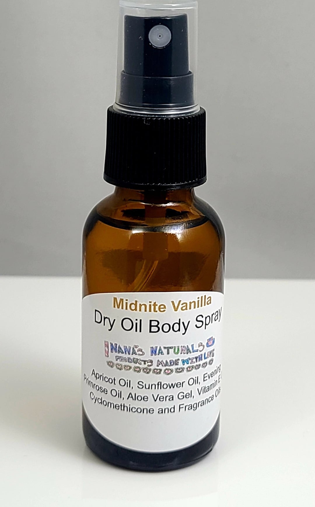 Midnite Vanilla Dry Oil Body Spray, Natural Body Spray, Moisturizing ...