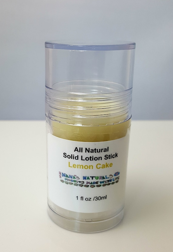 Solid Lotion Stick Lemon Cake Solid Lotion Stick All Natural | Etsy