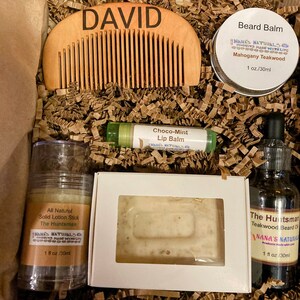 Men's Gift Box, Men's Grooming Gift Box, Men's Gift Set, Beard Oil ...