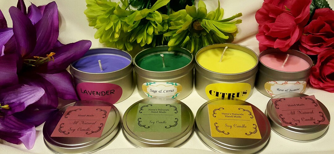 Soy Candles, Hand-poured All Natural Soy Candle, Scented Soy Candle ...