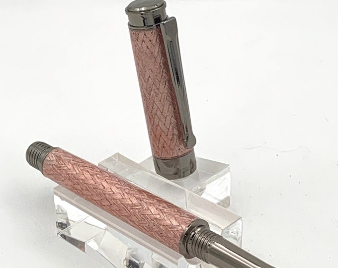 Handmade Metal Braiding Fountain Pen Rose Gold - Etsy