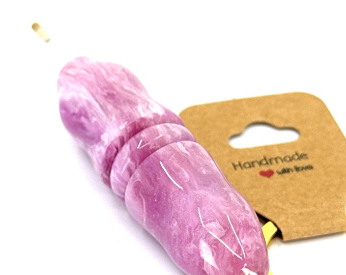 Handmade Keyring Resin Diamond Painting Pen (D838) Pink White - Etsy