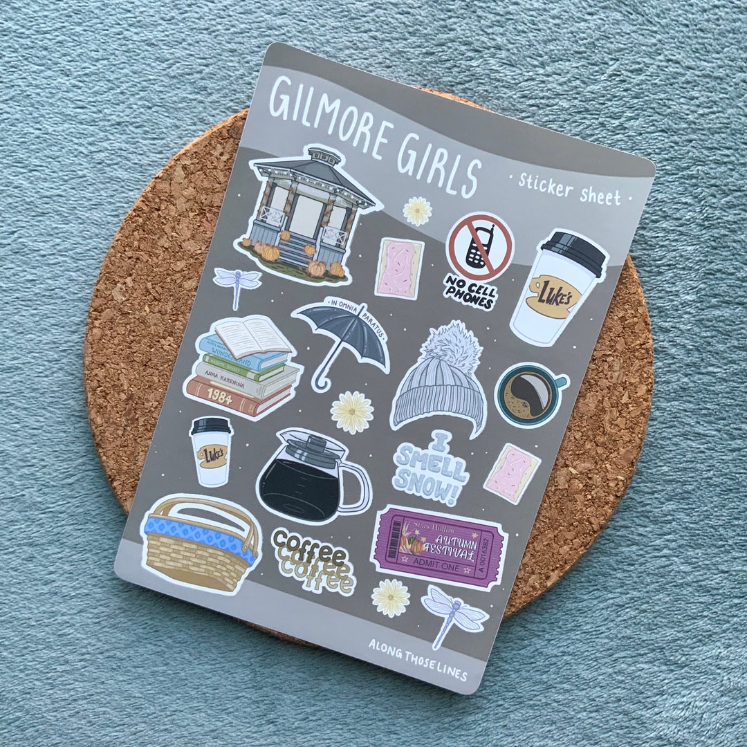 Gilmore Girls Cosy Decorative Sticker Sheet - Matte Vinyl - Journaling ...