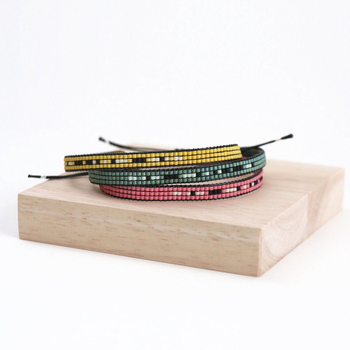 Custom Morse Code Bracelet, Japanese Glass Bead Secret Message - Etsy