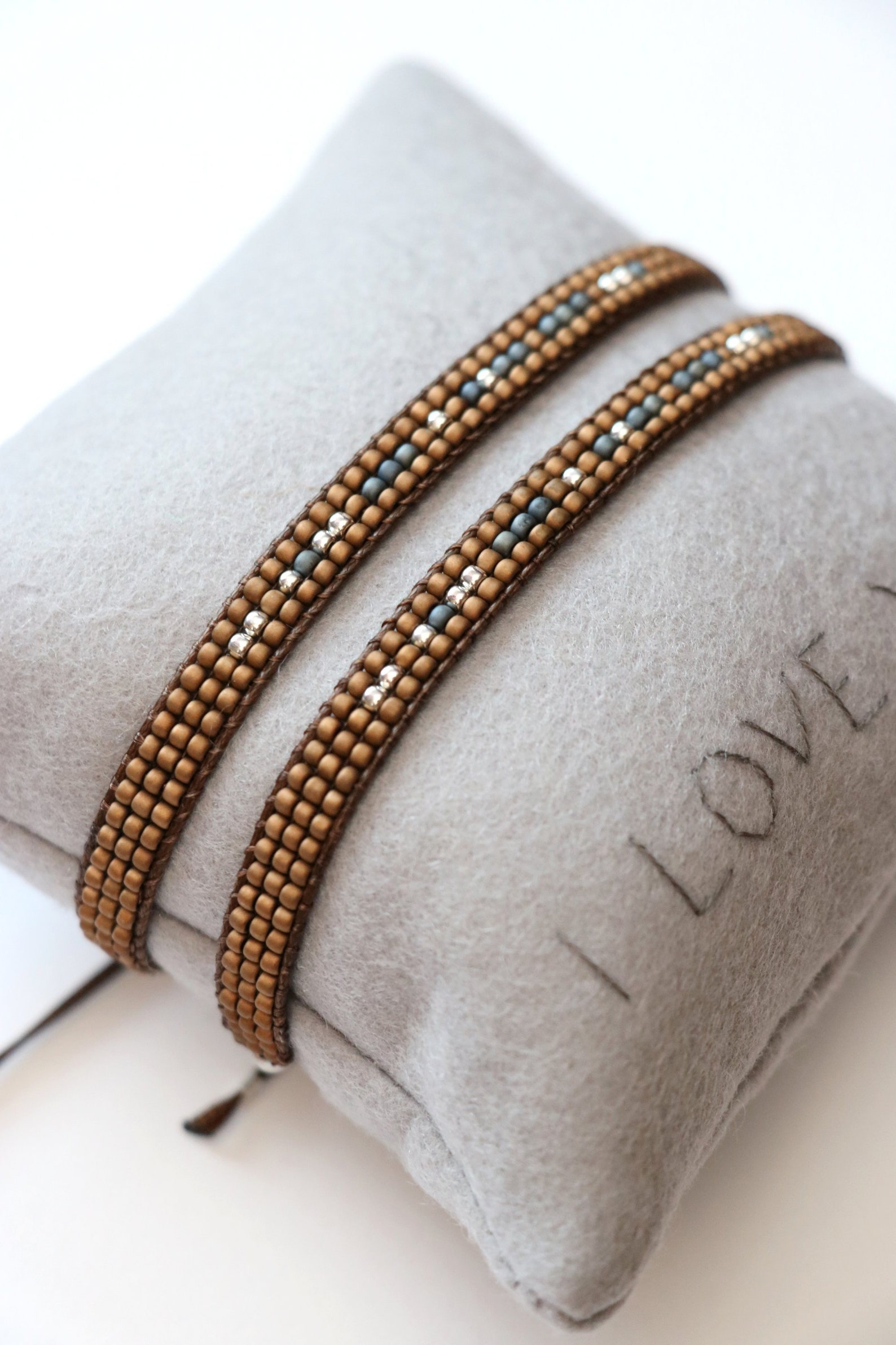 I LOVE you Morse Code bracelet for couples Personalized | Etsy