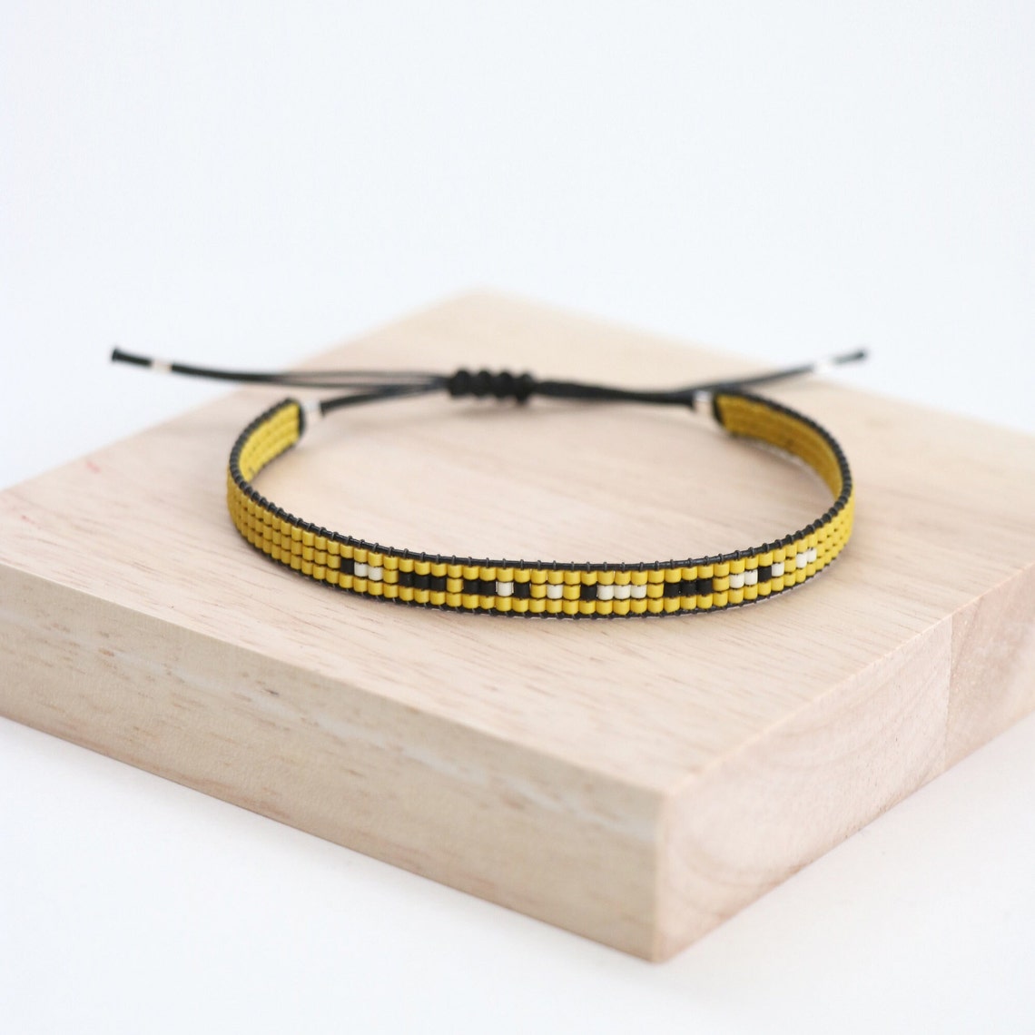 Custom Morse Code Bracelet, Japanese Glass Bead Secret Message - Etsy