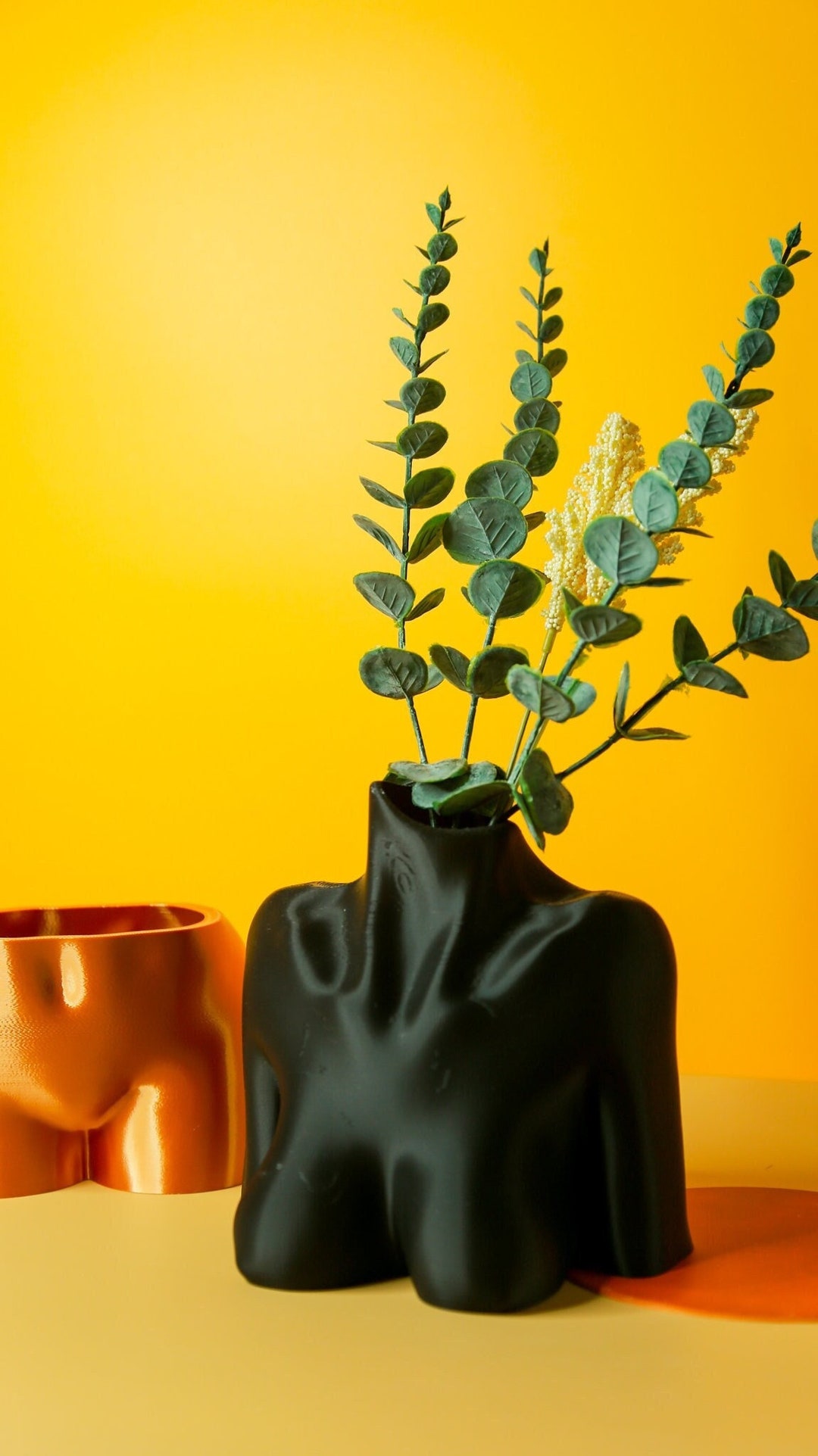 Women Body Vase Dried Flower Various Colours Eco-friendly Female Figure ...