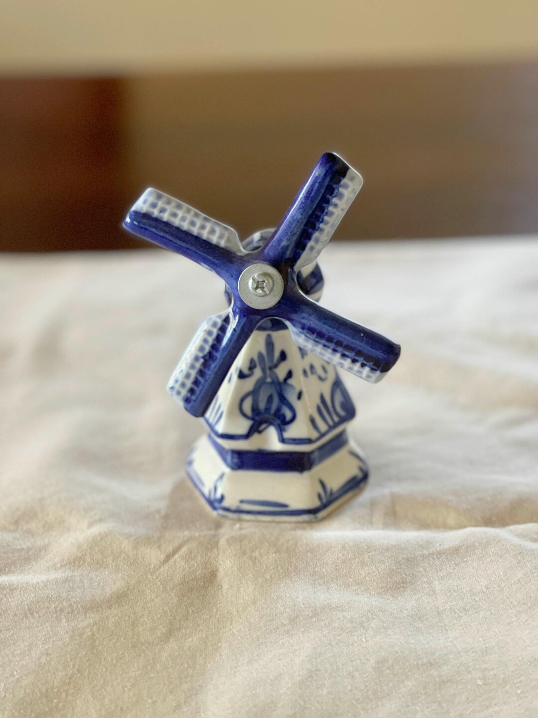 Vintage Delft Holland Blue & White Windmill - Etsy