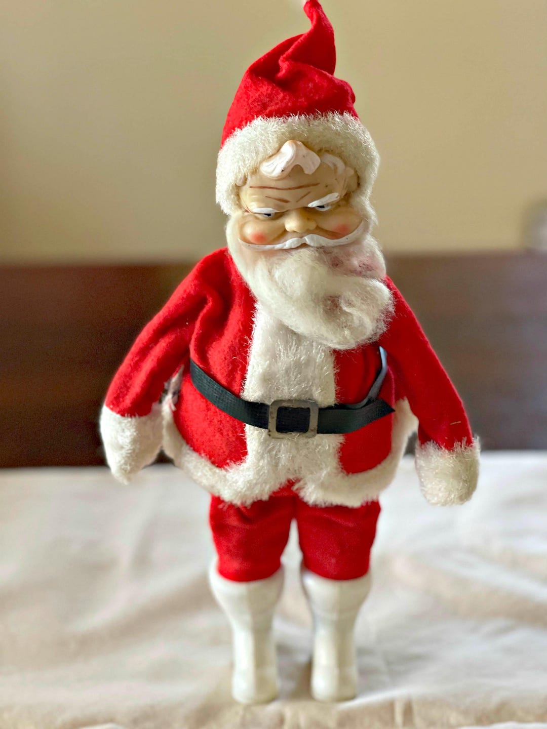 Vintage Rubber Face Santa Claus Doll - Etsy