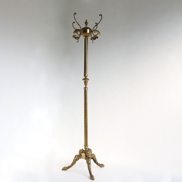Brass Free Standing Coat Rack - Etsy