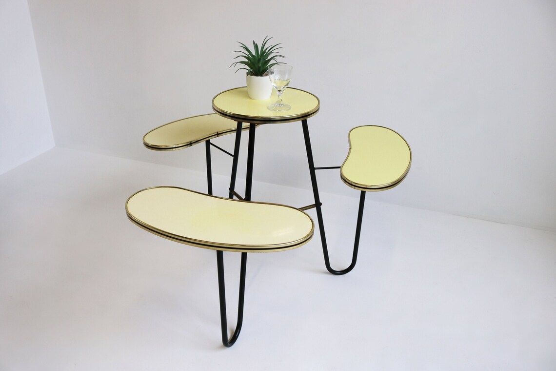 Beautiful Rare Minimalist Vintage Plant Stand 60s Design | Etsy