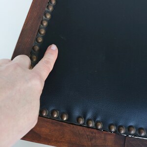 Antique English Wooden X-frame Stool Ottoman Footstool Tabouret Side ...