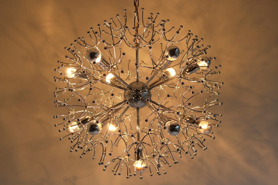 Extra Large Sputnik Chandelier Gaetano Sciolari Italy 60's Thirteen ...
