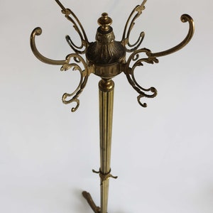 Casted Brass Ornate Hollywood Regency Antique Style Golden Coat Hat ...