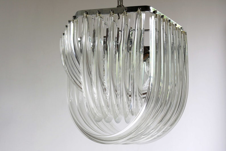 Carlo Nason Curvati Lámpara de araña de cristal de Murano moderna de ...