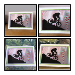 Mountain Biking ,sport Greeting Card, Mountain Bike Gift Card,bike ...