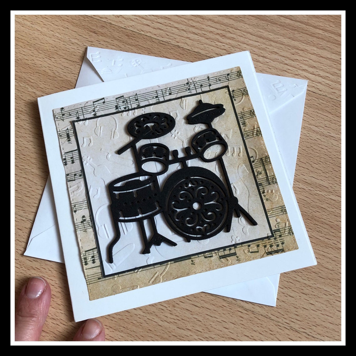 Drummers Cardmusic Themed Card Drum Kit Gift Card Band - Etsy