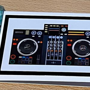Dj Card , Dj Console Card, Dj Birthday Card, Music Lover Card, Dj ...