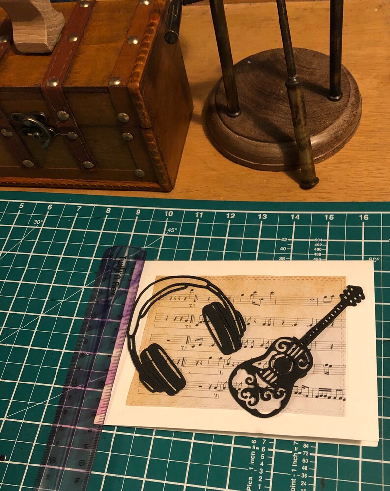 Music Birthday Card Music Themed Handcrafted Gift Card - Etsy