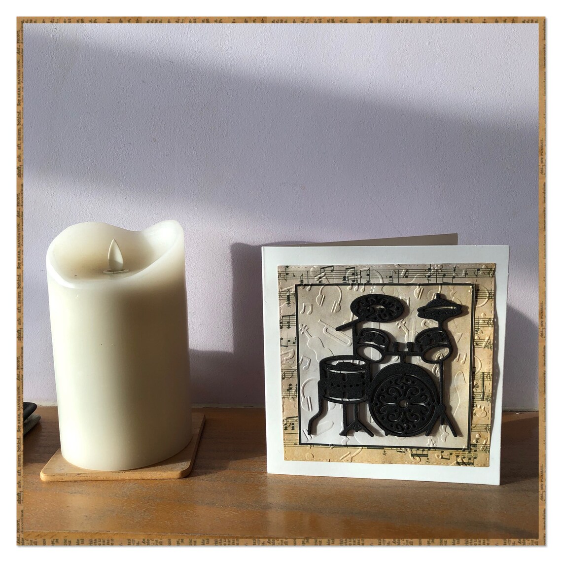 Drummers Cardmusic Themed Card Drum Kit Gift Card Band - Etsy