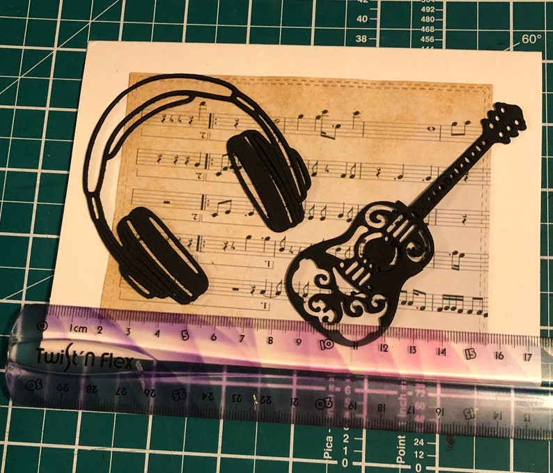 Music Birthday Card Music Themed Handcrafted Gift Card - Etsy