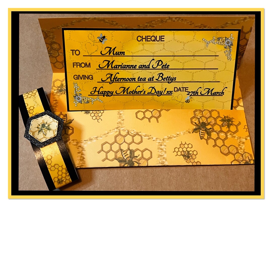 Personalised Bee Gift/ Money Wallet, Bee Money Wallet,birthday Bee ...