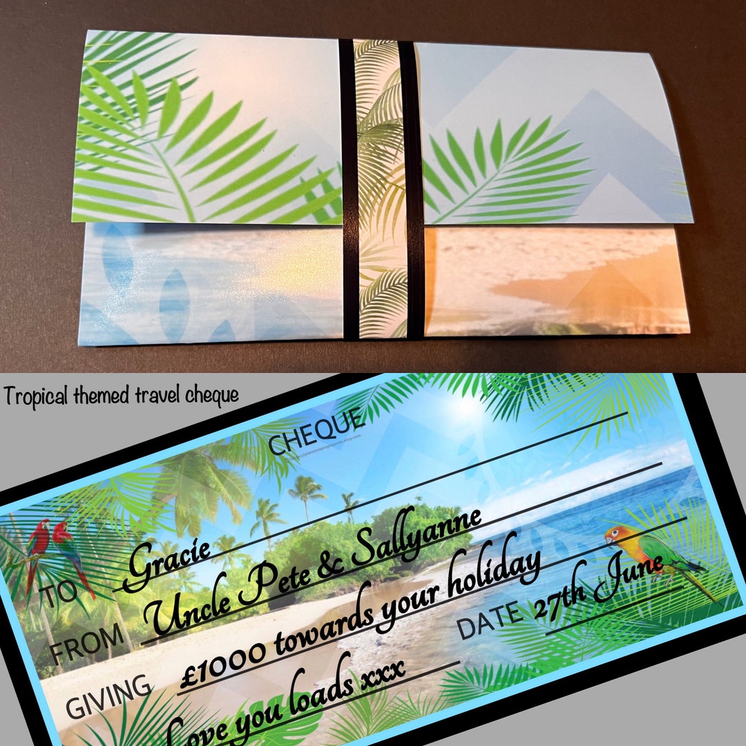 Personalised Travel Cheques/ Money Wallets, Holiday Travel Cheques ...