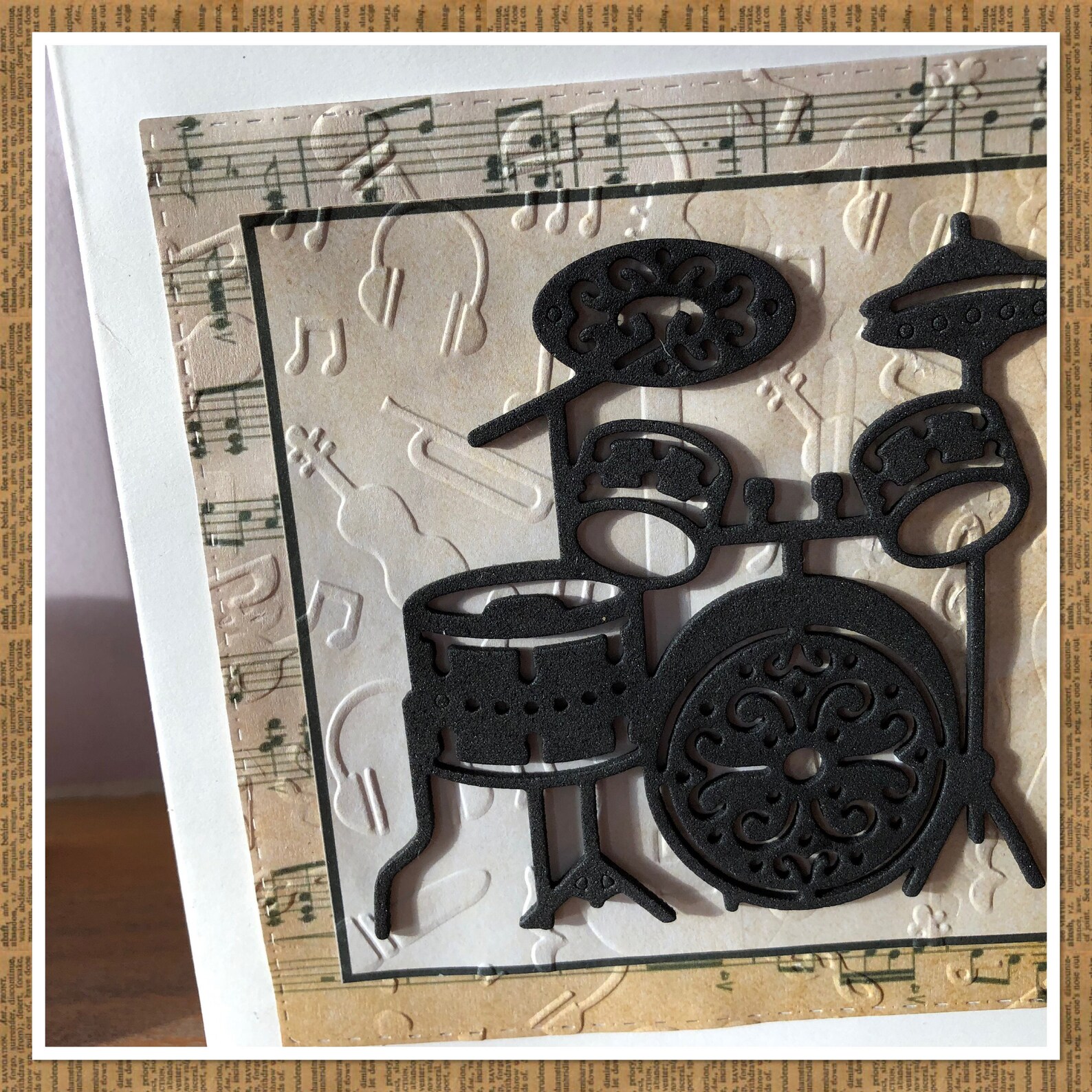 Drummers Cardmusic Themed Card Drum Kit Gift Card Band - Etsy