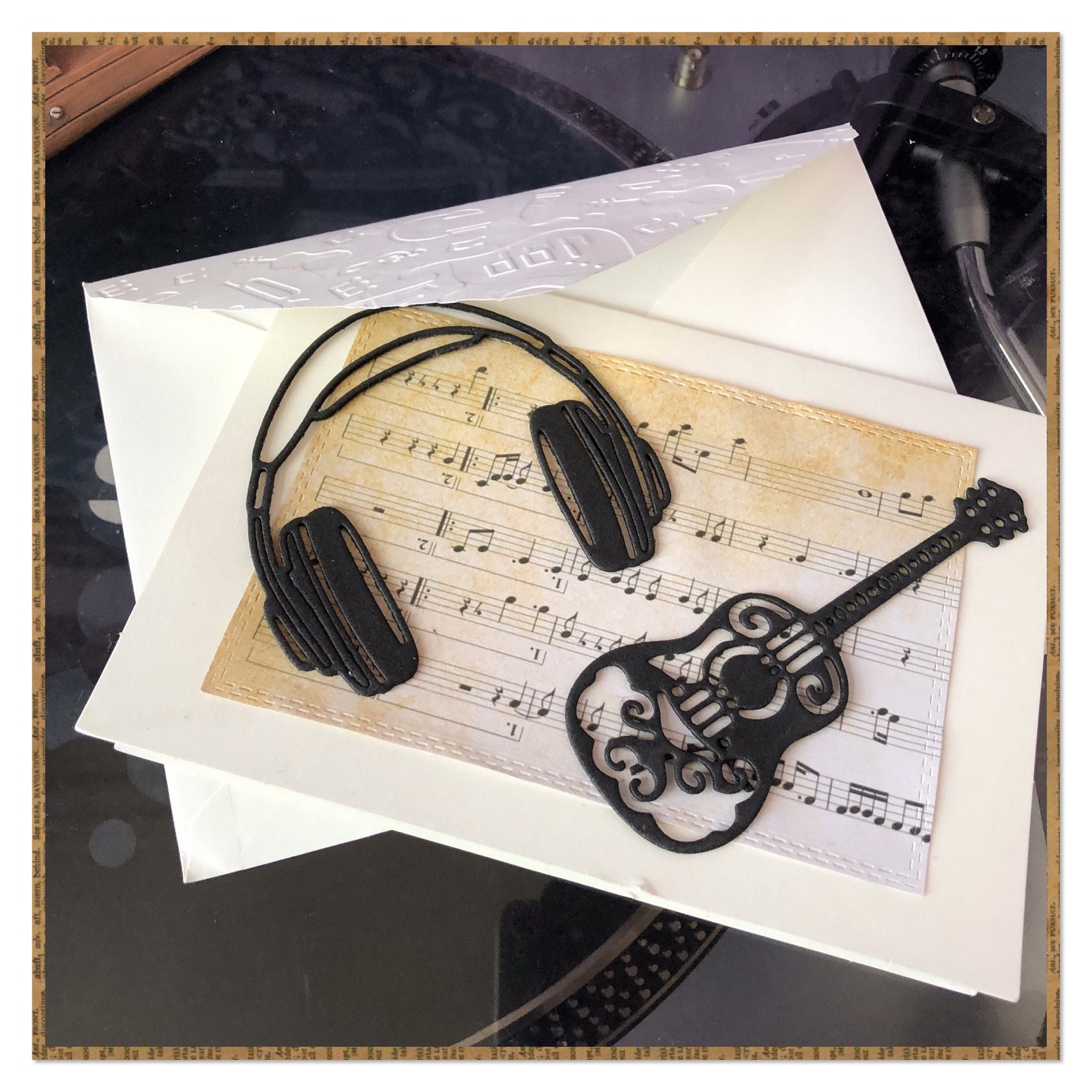 Music Birthday Card Music Themed Handcrafted Gift Card - Etsy