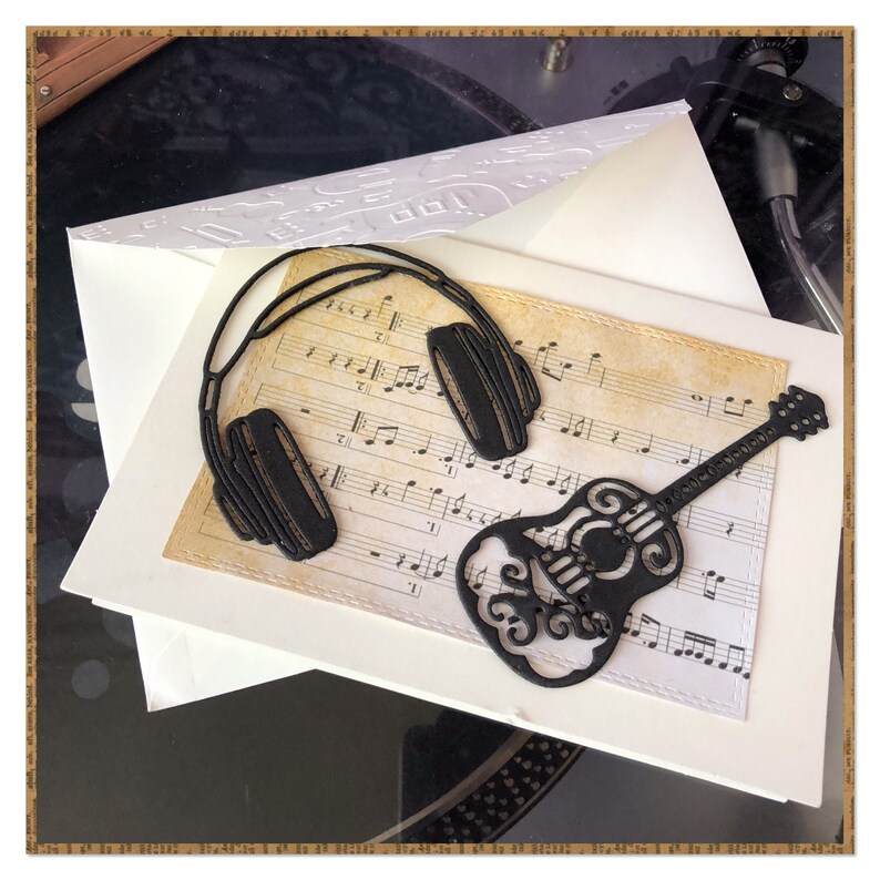 Music Birthday Card Music Themed Handcrafted Gift Card - Etsy