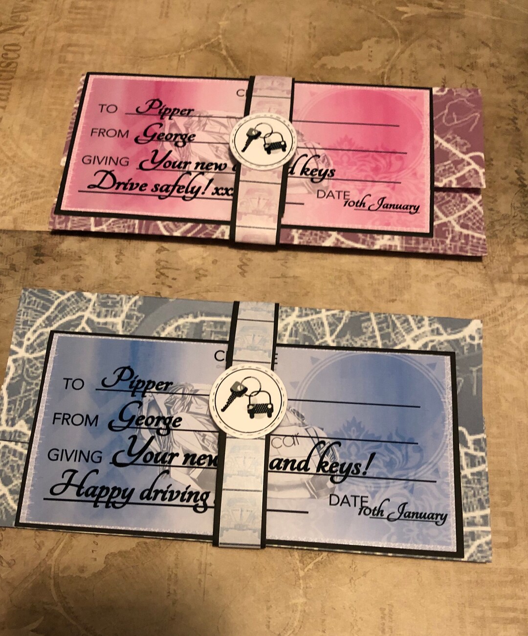 Personalized First Car Gift Cheques: New Car Congratulations - Etsy UK