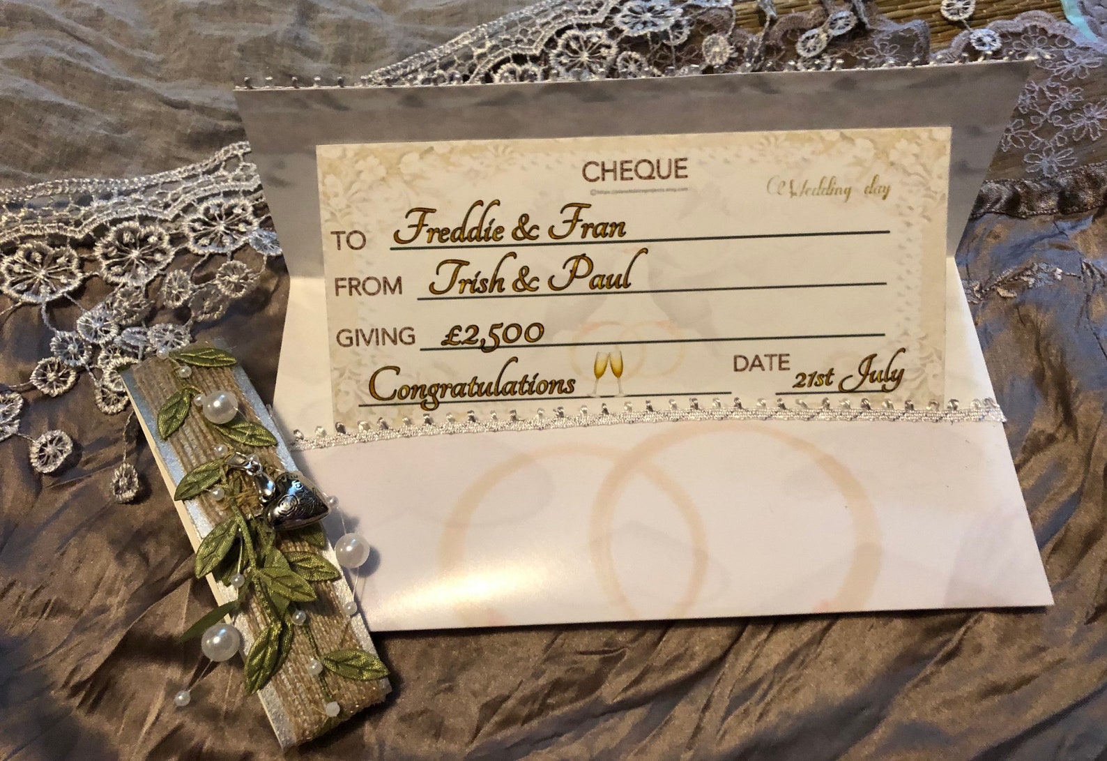 Wedding personalised money wallet Wedding Personalised | Etsy