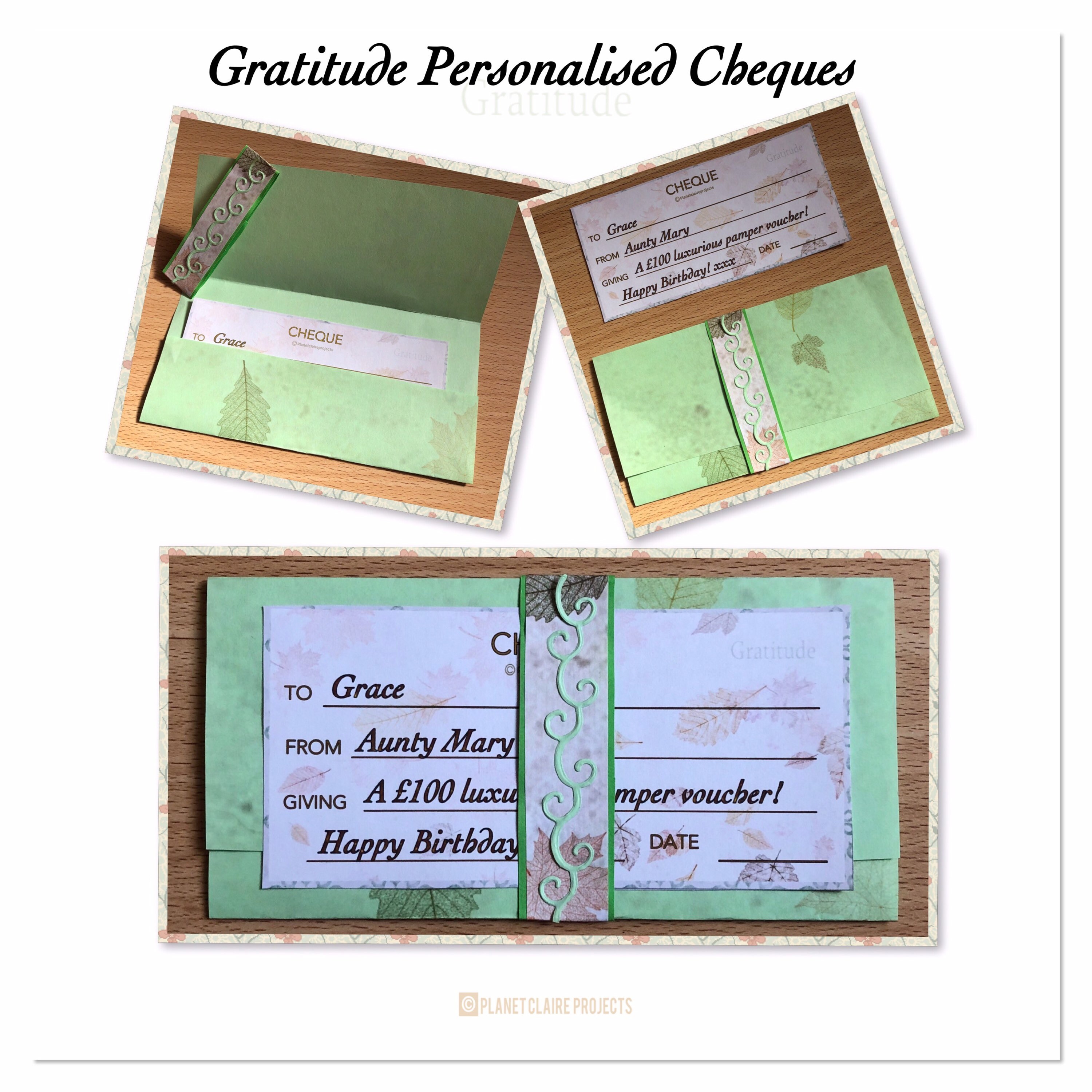 Different Themed Personalised Cheques for That Special - Etsy
