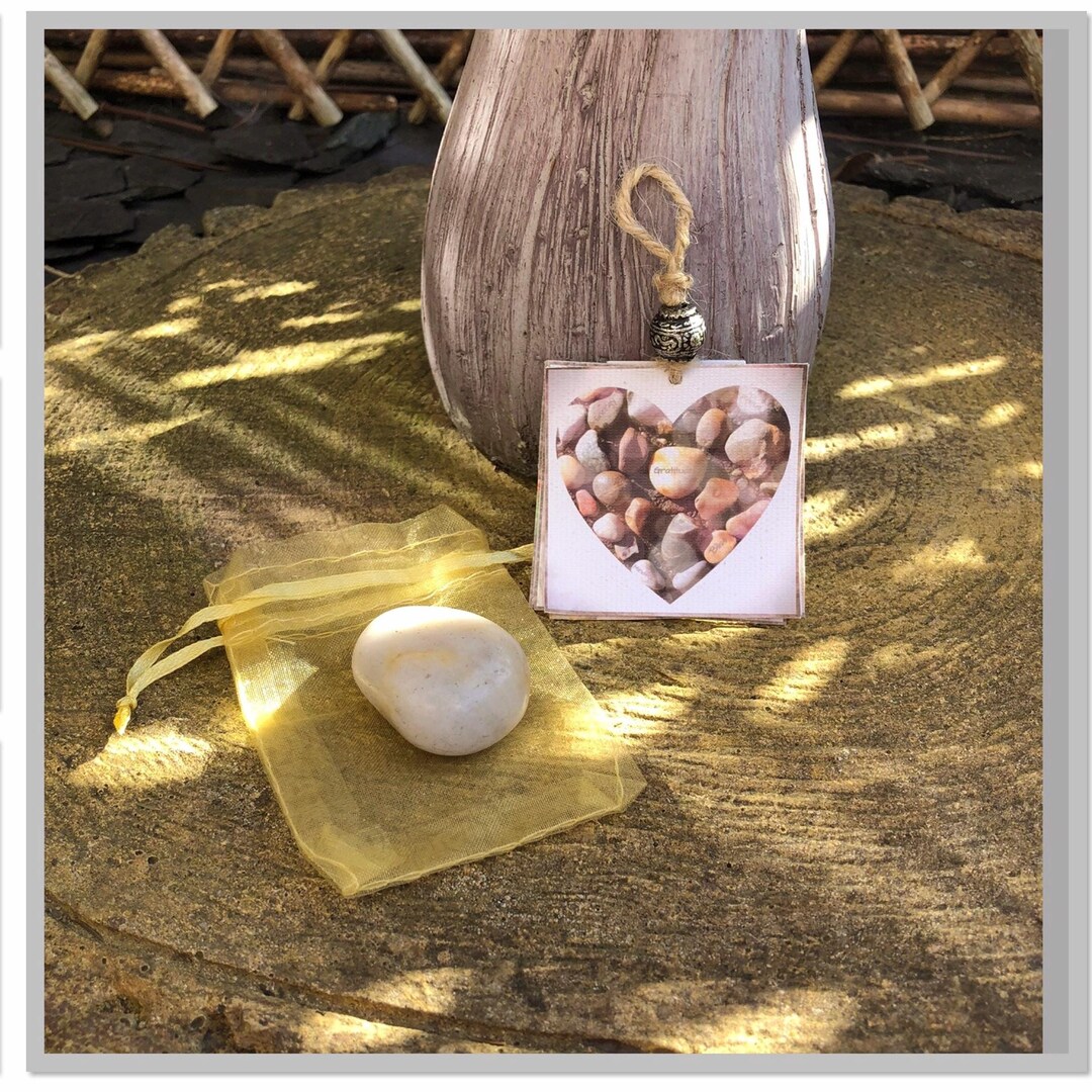 Gratitude Book , Gratitude Stone Gift Set, Law of Attraction Gift, the ...
