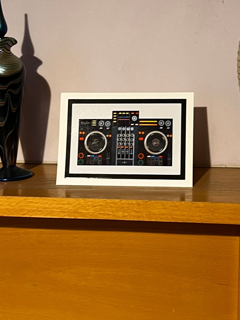 Dj Card Dj Console Card Dj Birthday Card Music Lover Card | Etsy