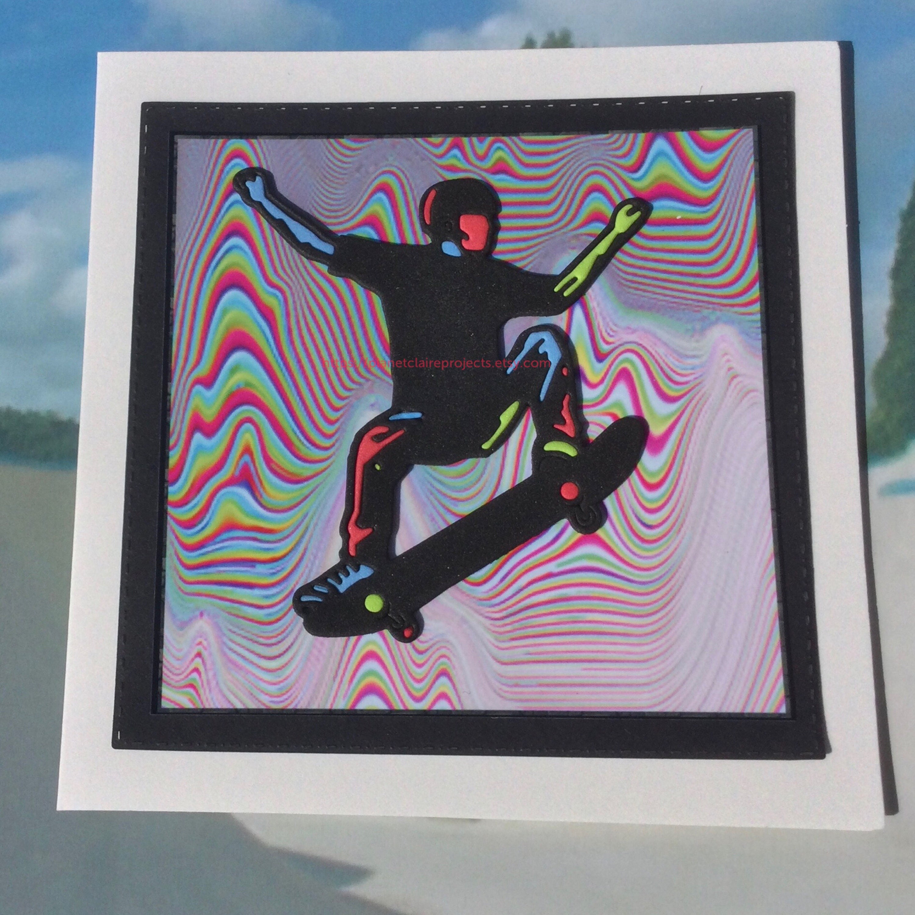 Skateboard Birthday Card All Occasions Skateboard Card - Etsy