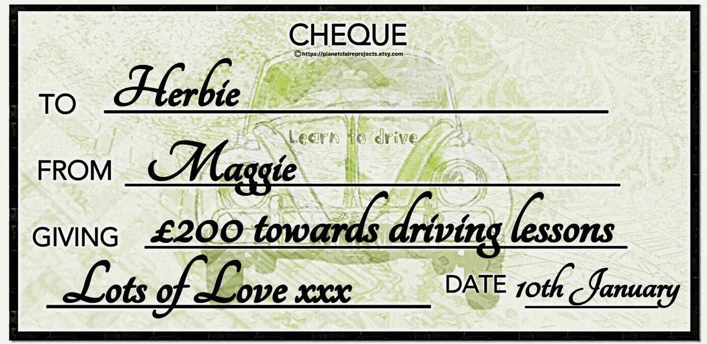 Driving Lessons Personalised Cheque/money Wallet Colour - Etsy UK