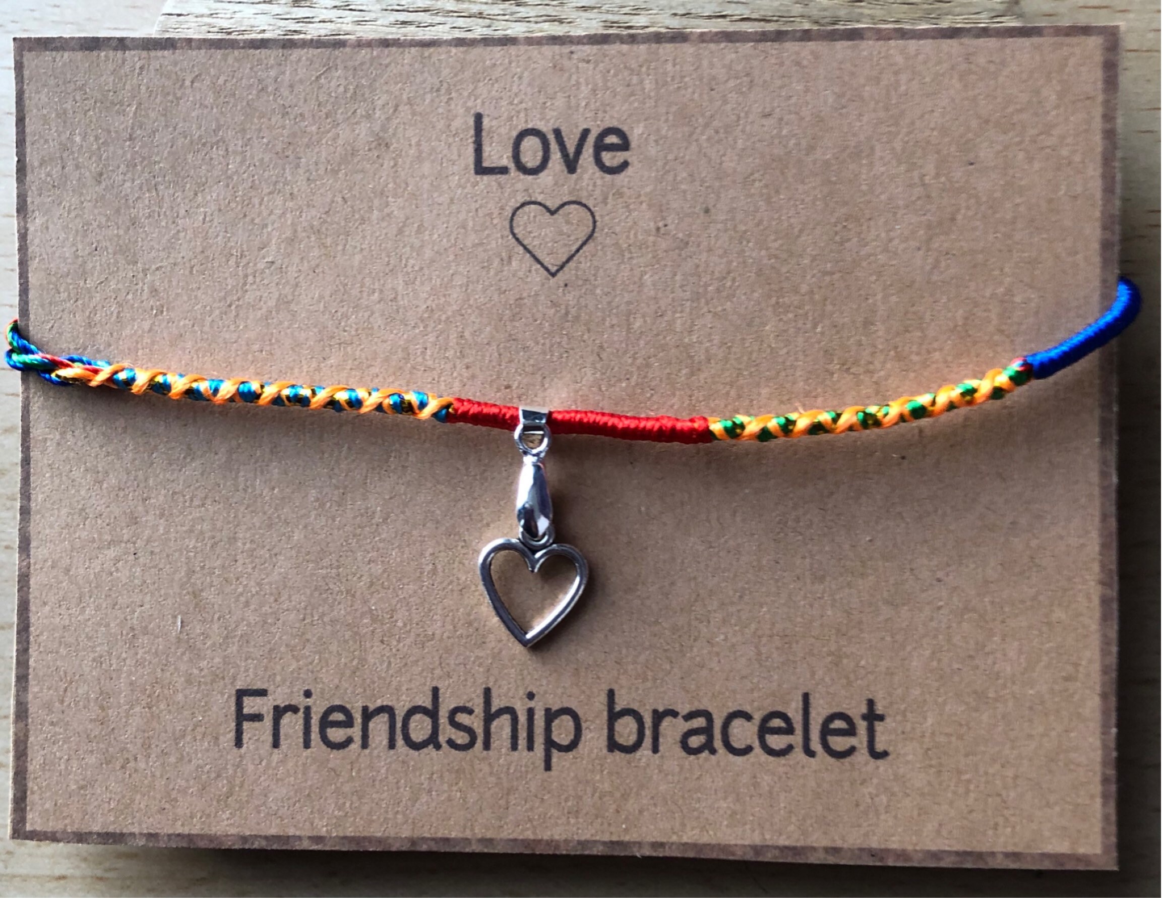 Friendship bracelet valentines I love you gift Love | Etsy