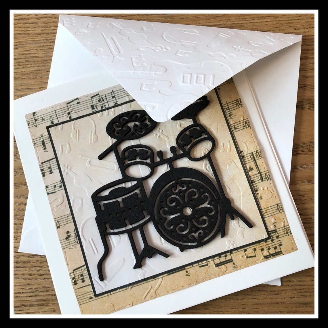 Drummers Cardmusic Themed Card Drum Kit Gift Card Band - Etsy