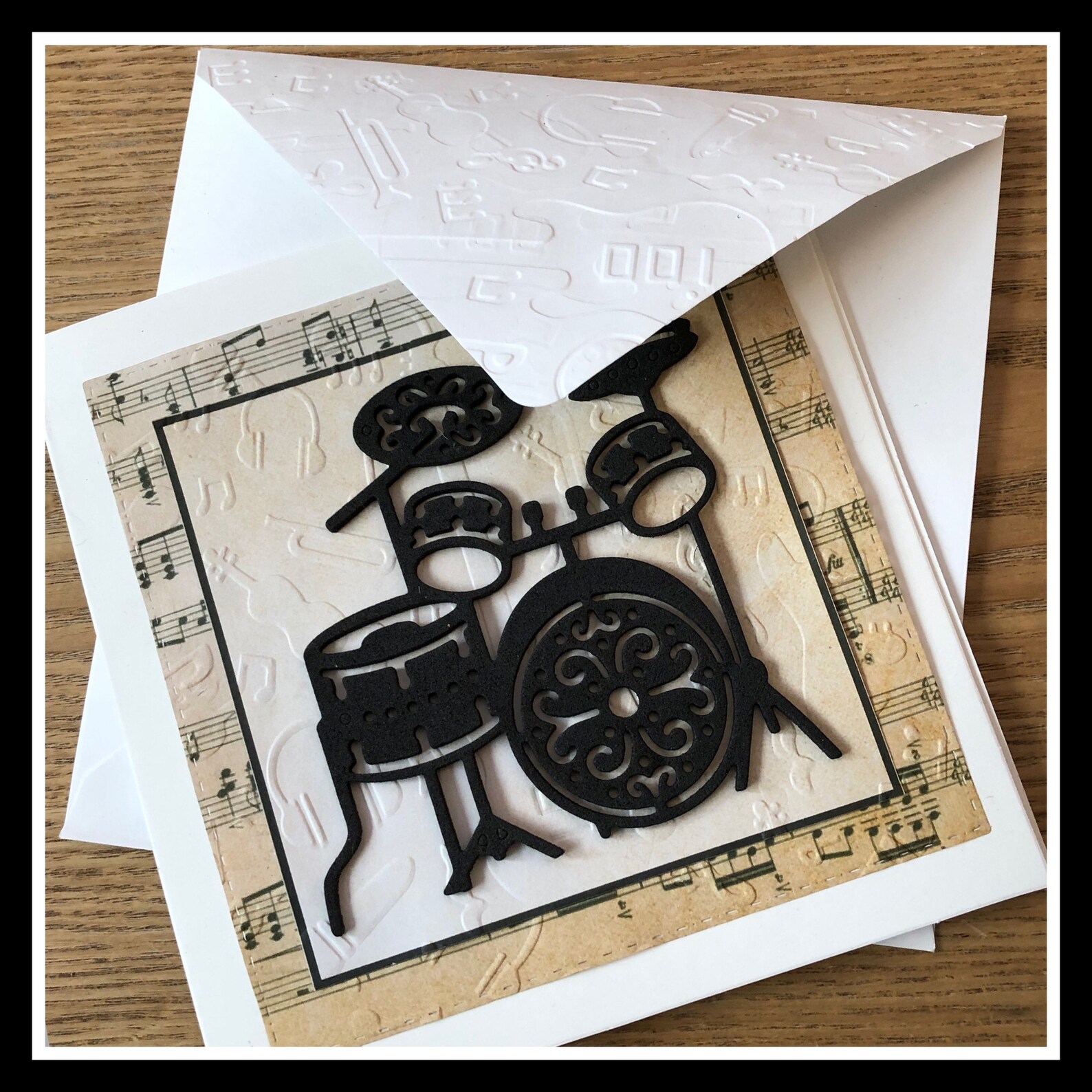 Drummers Cardmusic Themed Card Drum Kit Gift Card Band - Etsy