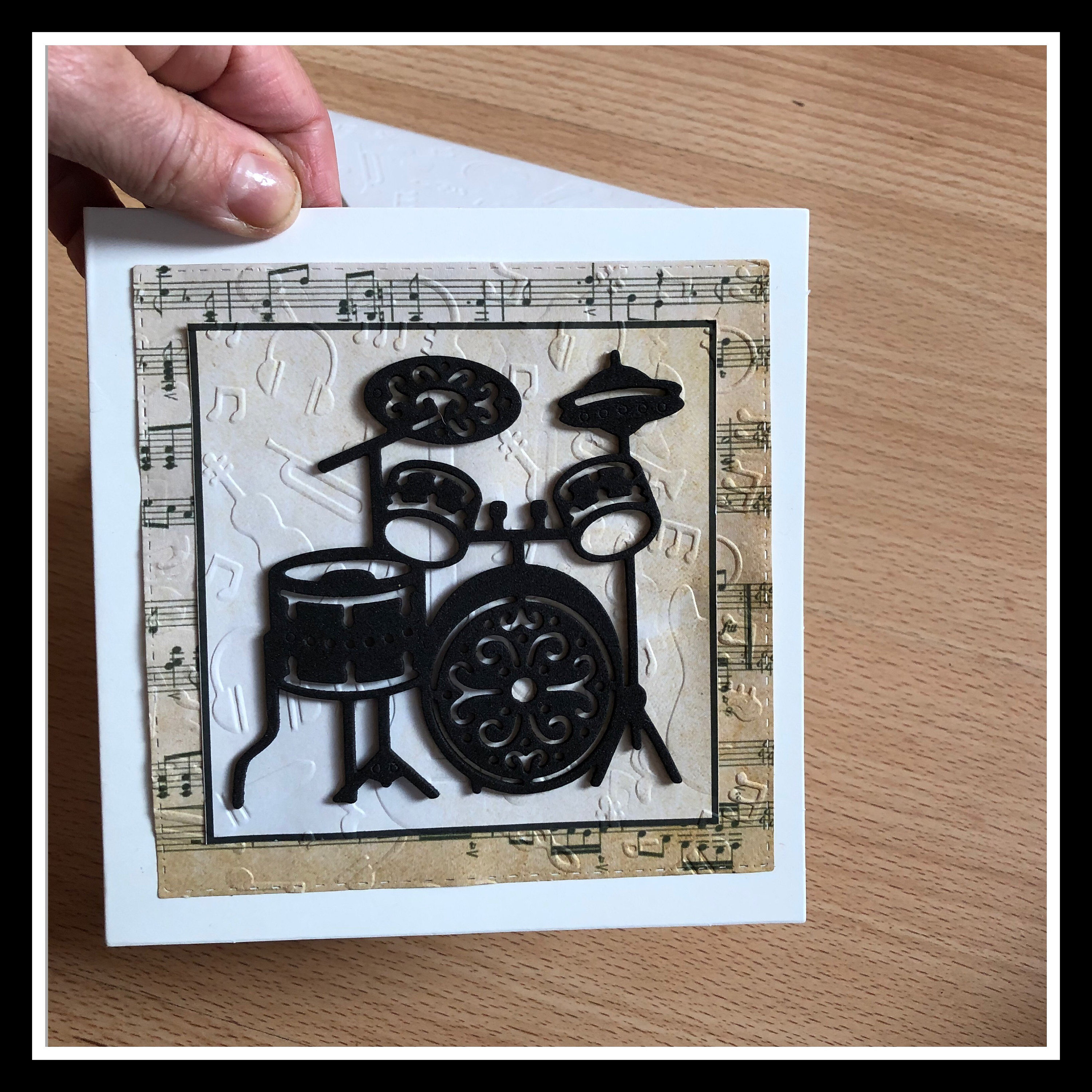 Drummers Cardmusic Themed Card Drum Kit Gift Card Band - Etsy UK