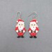 Beaded Santa Patterns Christmas DIY Crafts Seed Bead Earrings Pendants ...