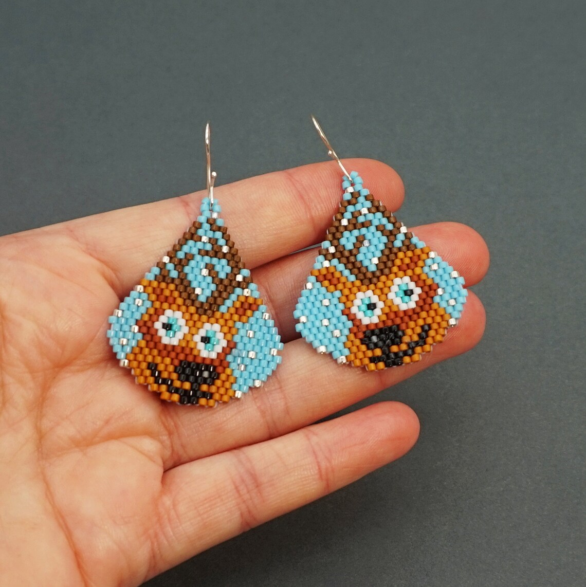 Christmas Deer Beaded Earrings Pattern Christmas Reindeer - Etsy