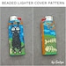 Cat Lighter Pattern Funny Cat Beaded Lighter Cover Design Beading ...