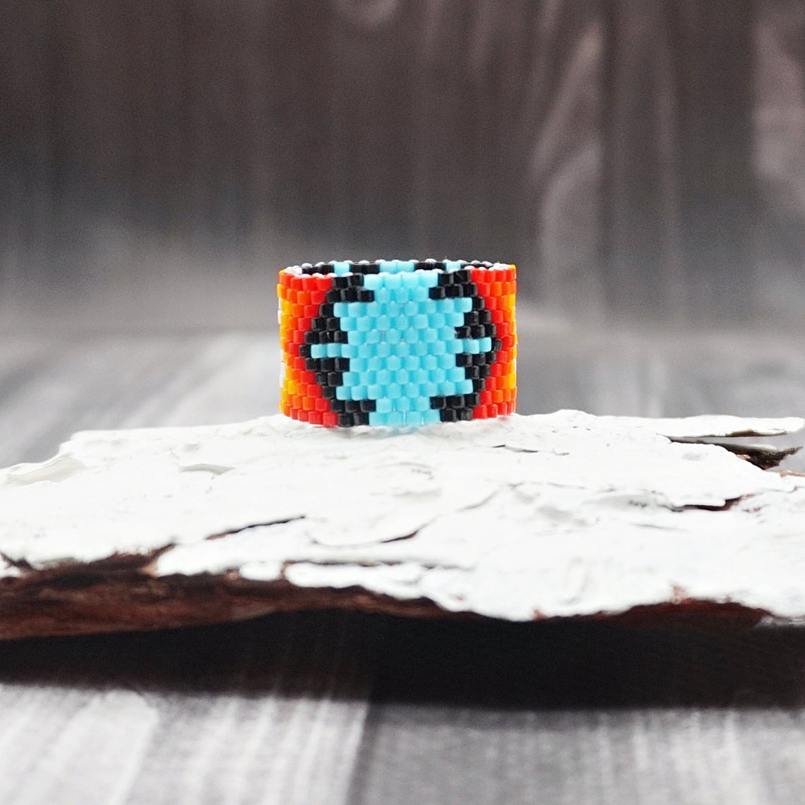 Peyote Ring Pattern for Beading Bead Ring Beaded Patterns Schema ...