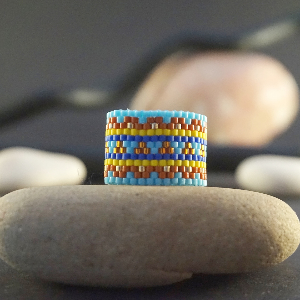 Ring Pattern Pdf Pattern Peyote Ring Tutorial Beading | Etsy